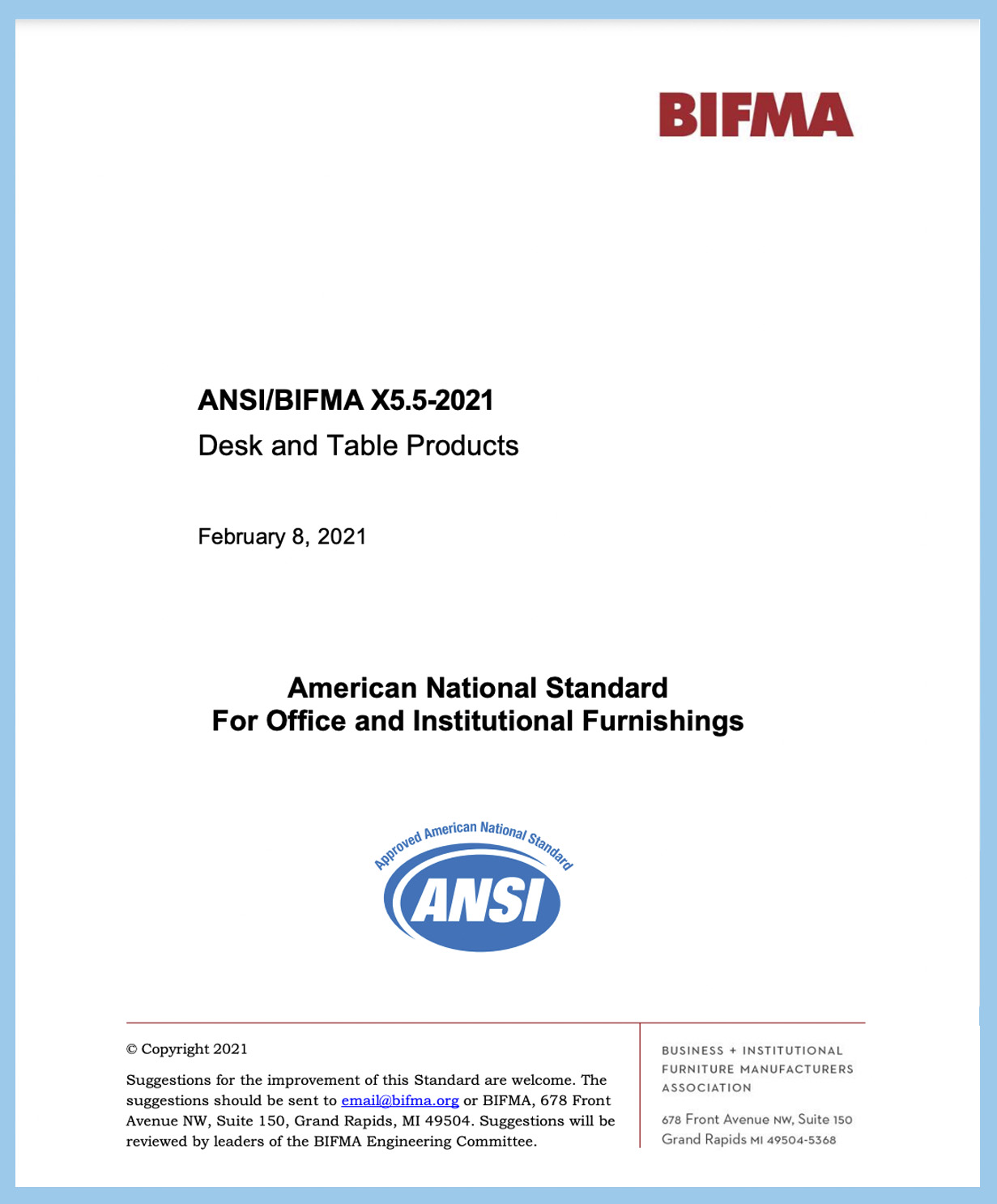 Do ANSI & BIFMA Standards Apply To Standing Desks?